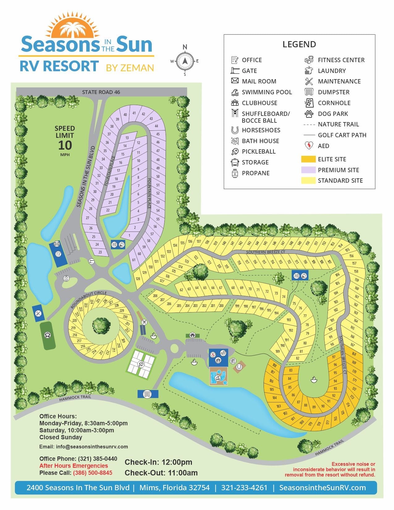 Plan Your Stay - Seasons in the Sun RV Resort